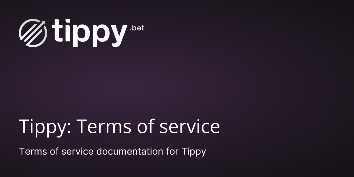 Tippy: Terms of service